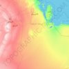 Topografische kaart Al-Hofuf, hoogte, reliëf